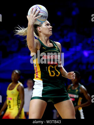 South Africa's Lenize Potgieter in action during the Netball World Cup ...