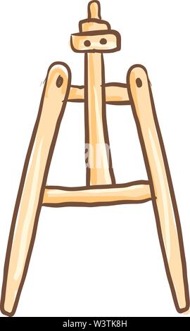 Easel icon. White background with shadow design. Vector illustration ...
