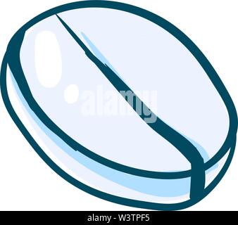 Pharmaceutical pill on blue background, medicine, safety, health ...