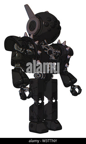 Mech containing elements: round head, bug eye array, head winglets ...