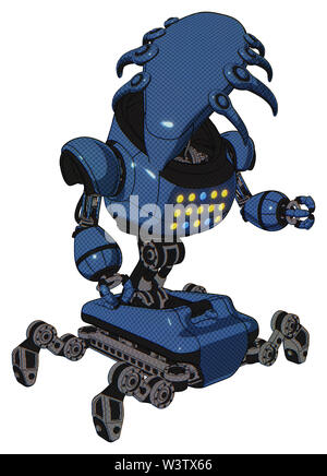 Mech containing elements: flat elongated skull head, heavy upper chest ...