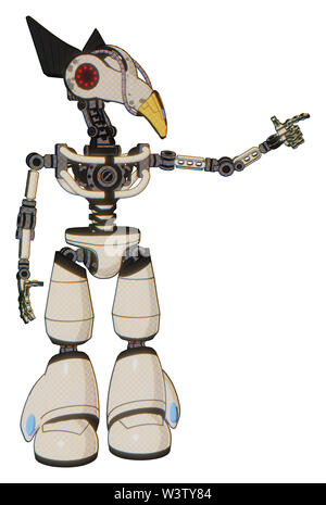 Automaton containing elements: bird skull head, white eyeballs, bird ...