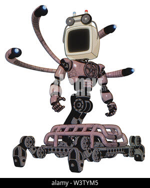 Cyborg containing elements: old computer monitor, please stand by pixel ...