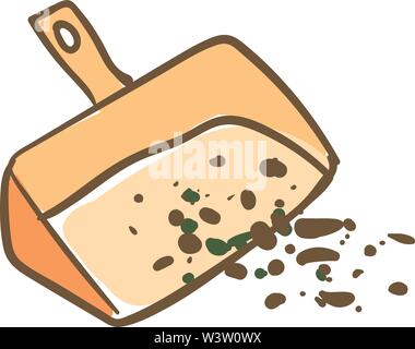 Dustpan icon cartoon vector. Brush tool. House equipment Stock Vector ...