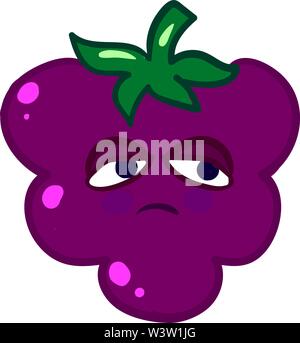 An illustration of Raspberry Fruit cartoon mascot character holding an ...