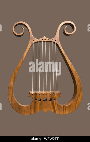 Classical Roman Lyre replica. Isolated Stock Photo - Alamy