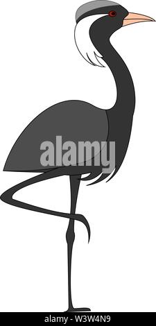 Pattern of origami crane vector silhouette illustration isolated on red ...