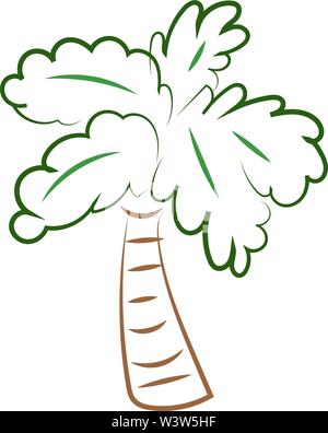 palm tree color icon vector illustration Stock Vector Image & Art - Alamy