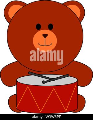 bear with balloon toys Stock Vector Image & Art - Alamy