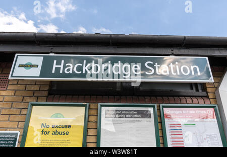 Hackbridge Station South London UK Stock Photo - Alamy