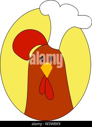 A vector design of a chicken with a chef uniform for a restaurant logo ...