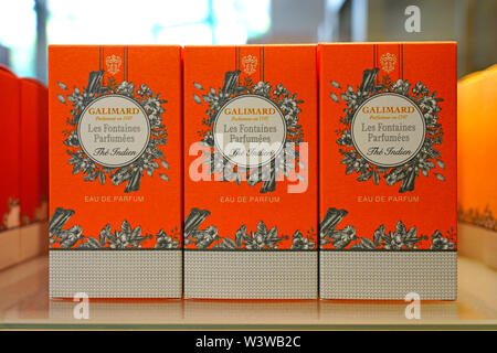 perfume bottles display in factory Stock Photo - Alamy