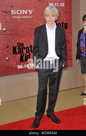 Luke Carberry at the premiere of 'The Karate Kid' held at Mann Village ...