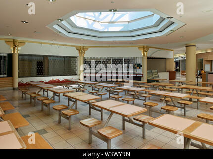 An Empty Food Court at the former Niagara Square Mall, Niagara Falls ...