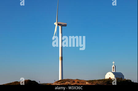 Wind farm, wind park in Vrouchas, Crete Stock Photo - Alamy