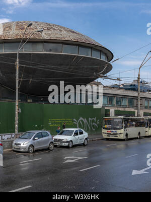 The iconic Flying Saucer Building. Built in 1971 by architect Florian ...