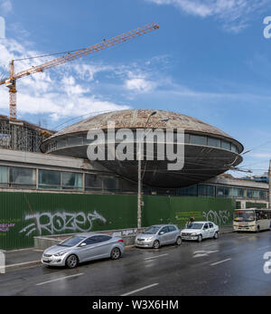 The iconic Flying Saucer Building. Built in 1971 by architect Florian ...