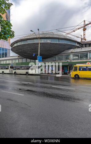 The iconic Flying Saucer Building. Built in 1971 by architect Florian ...