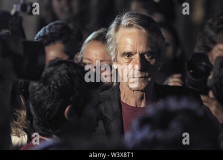 Rome, Jeremy Irons at the arena in Piazza San Cosimato in Trastevere at ...