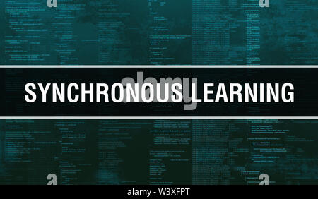 SYNCHRONOUS LEARNING concept with Random Parts of Program Code. SYNCHRONOUS LEARNING with ...
