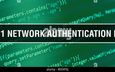 Error 510 Not Extended with Binary code digital technology background. Abstract background with ...