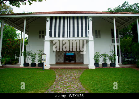 Burkill Hall at the National Orchid Gardens in Singapore, a popular ...