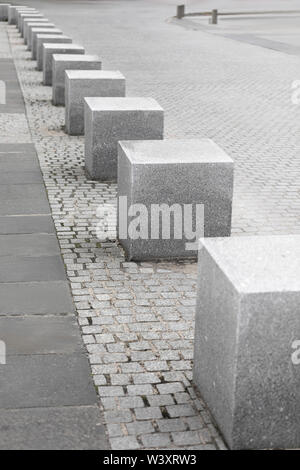 Stone blocks on the city square Stock Photo - Alamy