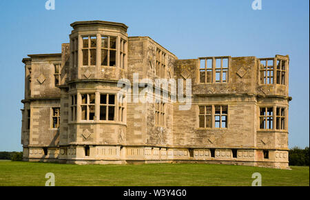 Summer; The ruins of Lyveden New Bield, Northamptonshire; England Stock ...