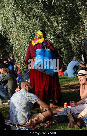 Romani woman at Kallio Block Party 2024 in Helsinki, Finland Stock ...