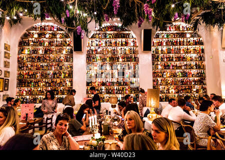 Romantic, rustic interior of Sicilian restaurant Circolo Popolare ...