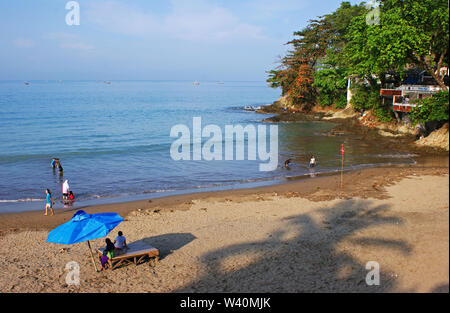 Pantai Pelabuhan Ratu Beach, Sukabumi, West Java, Indonesia Stock Photo ...