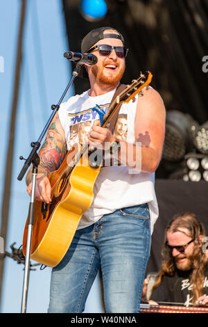 Taylor Abram and James Barker of the James Barker Band during the ...