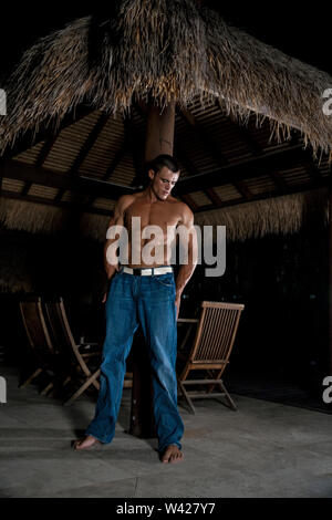 Cute hut in the woods Stock Photo - Alamy