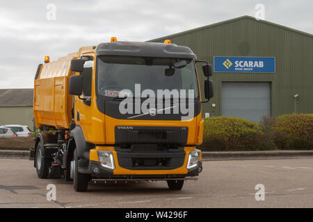 A Scarab Road Sweeper ready for delivery to client UK Stock Photo - Alamy