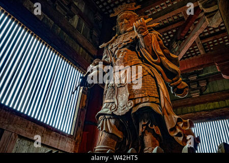 the interior of the todaiji temple in nara japan Stock Photo - Alamy