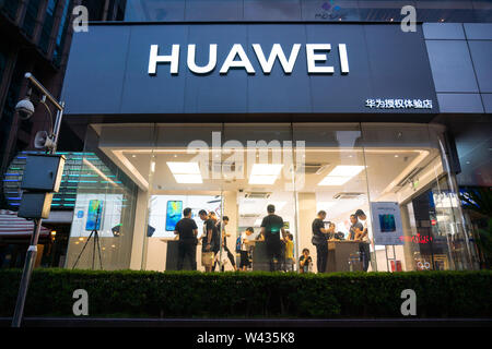 A logo of Chinese company Huawei is seen on the Greenline Kacerov ...