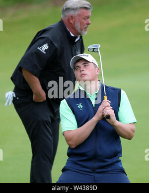 Republic of Ireland's James Sugrue on the fourth holeduring day four of ...