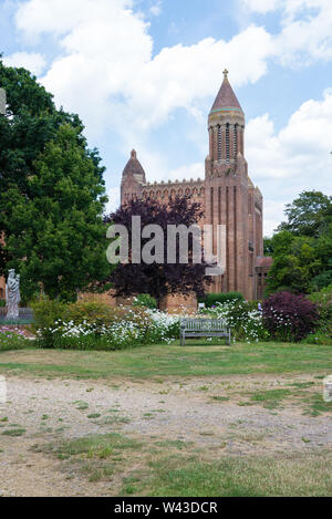 Quarr Abbey near Ryde, Isle of Wight, a Benedictine monastery built of ...
