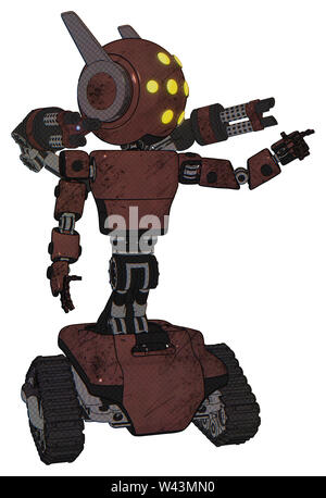 Robot containing elements: round head chomper design, light chest ...