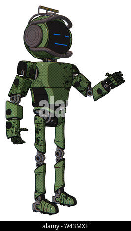 Droid containing elements: digital display head, large eye, retro ...