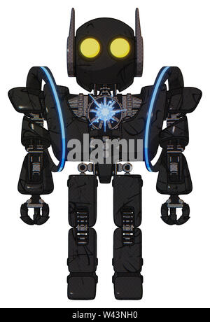Cyborg containing elements: round head, vertical cyclops visor, head ...