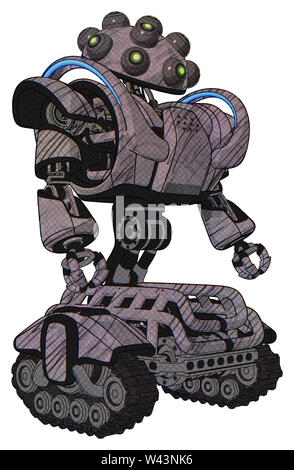 Automaton containing elements: many robo-eye domehead design, heavy ...