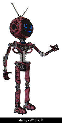 Bot containing elements: digital display head, three horizontal line ...