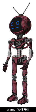 Bot containing elements: digital display head, three horizontal line ...