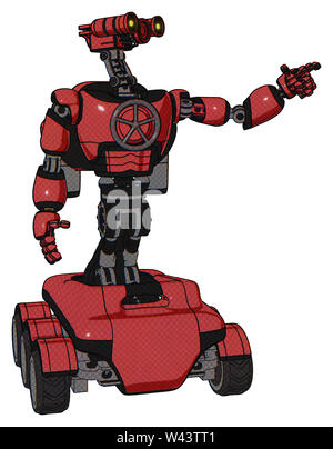 Droid containing elements: dual retro camera head, simple blue ...