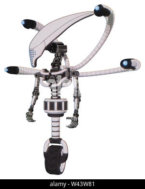 Automaton containing elements: flat elongated skull head, heavy upper ...