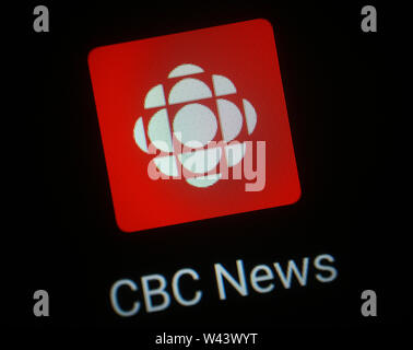 CBC News application icon on computer display Stock Photo - Alamy