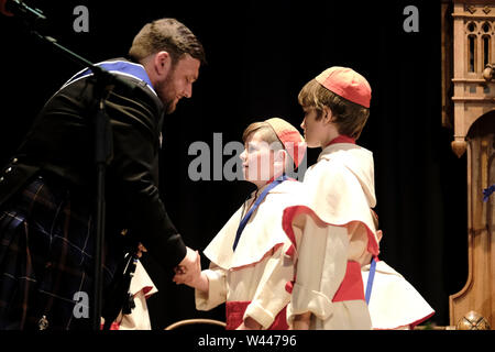 Innerleithen, UK. 19 July 2019. St Ronans Cleikum Innerleithen Standard ...