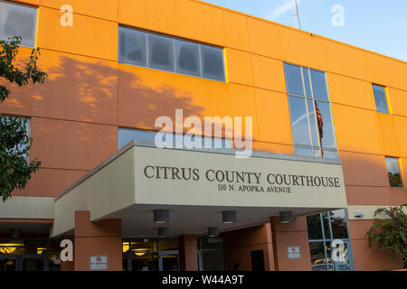 Citrus County Courthouse, Inverness, Florida Stock Photo - Alamy