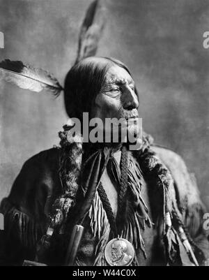 Chief Wolf Robe, Cheyenne Native American, Portrait, 1909 Stock Photo ...
